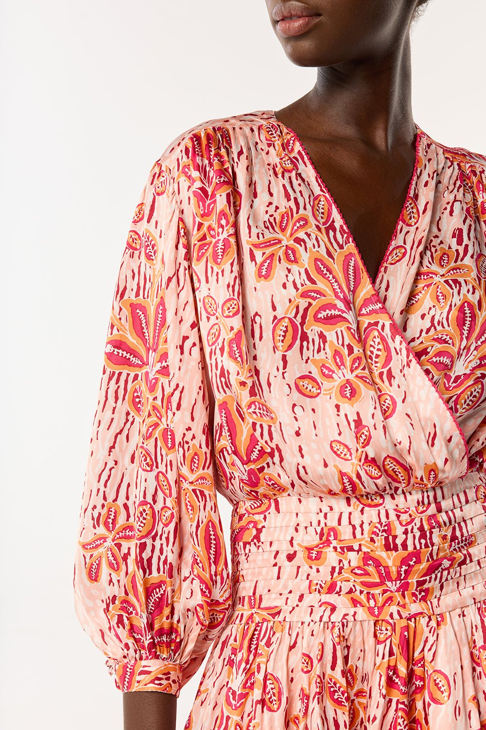 Mini Dress Colleen - Pink Exotic Forest | Spring Collection | Poupette ...